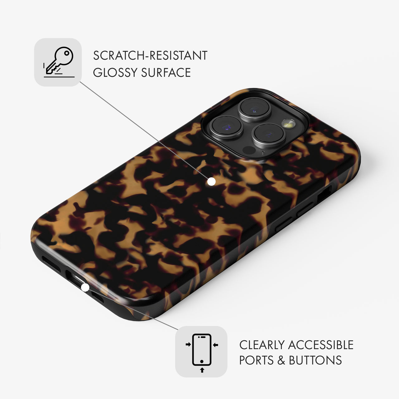 Tortoise Shell - Tough Phone Case – Brindly