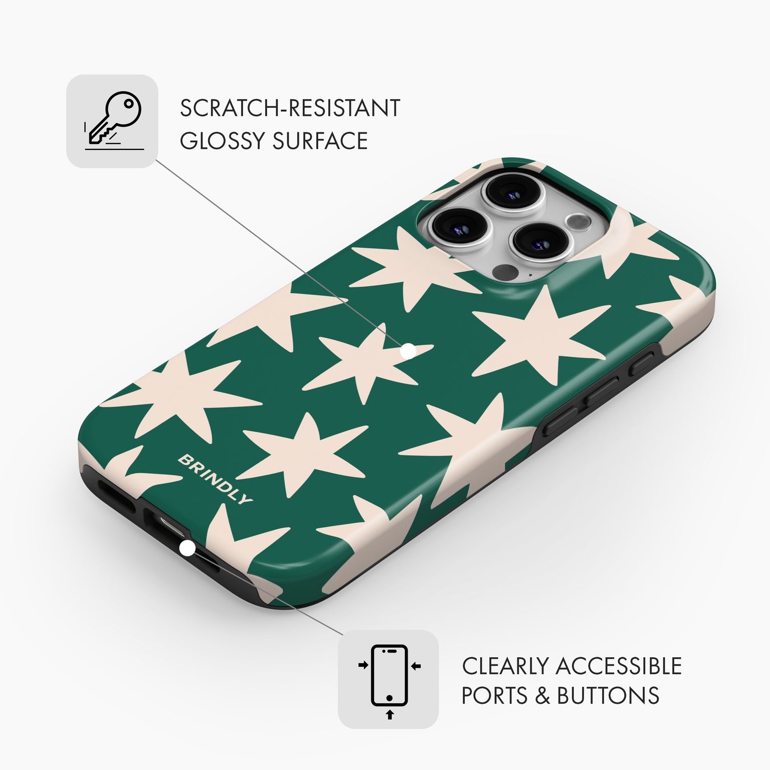 Varsity Star Pop - Tough Phone Case – Brindly