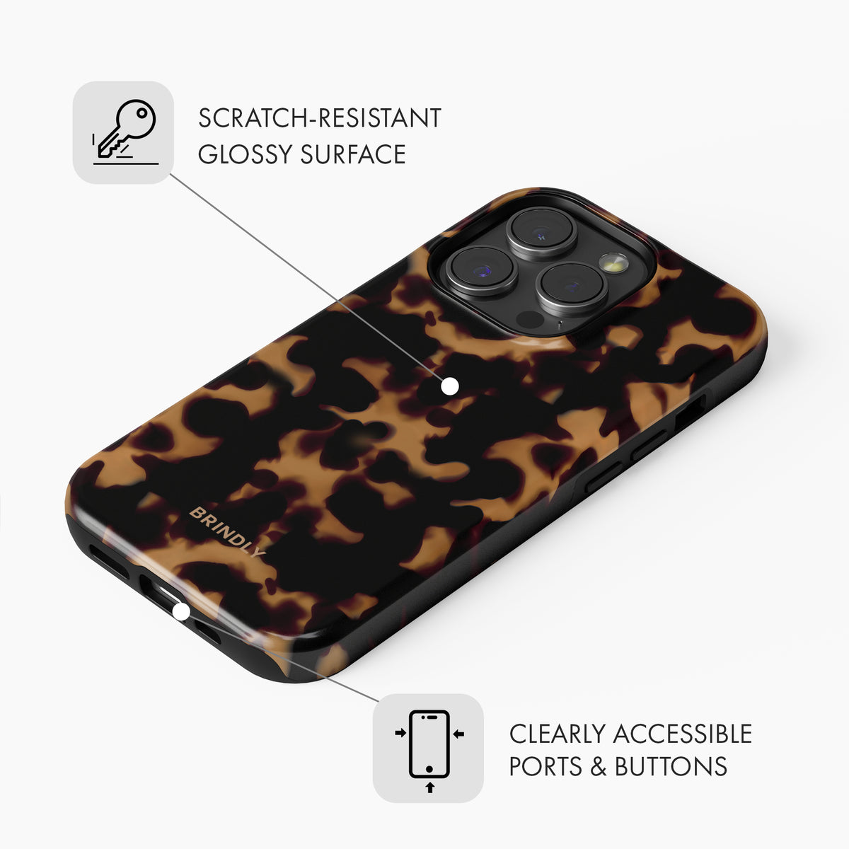 Tortoise Shell - Tough Phone Case – Brindly